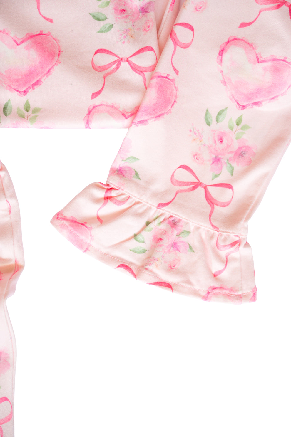 Sweet Wink Girls Pink Heart Floral Trellis Valentine's Day Lounge Set ...