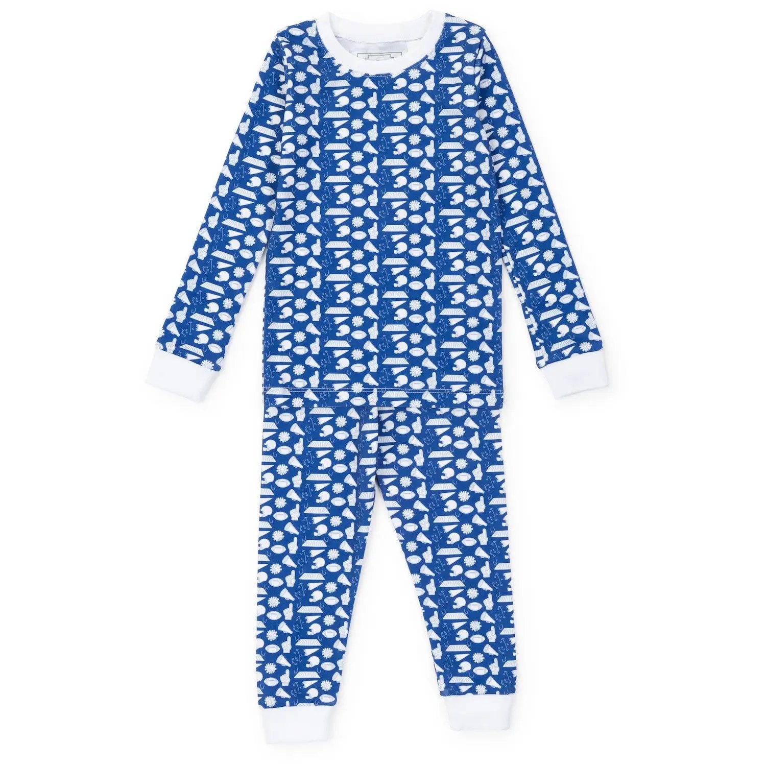 Lila And Hayes Grayson Pep Rally Pajamas Royal Blue – Best Dressed Child